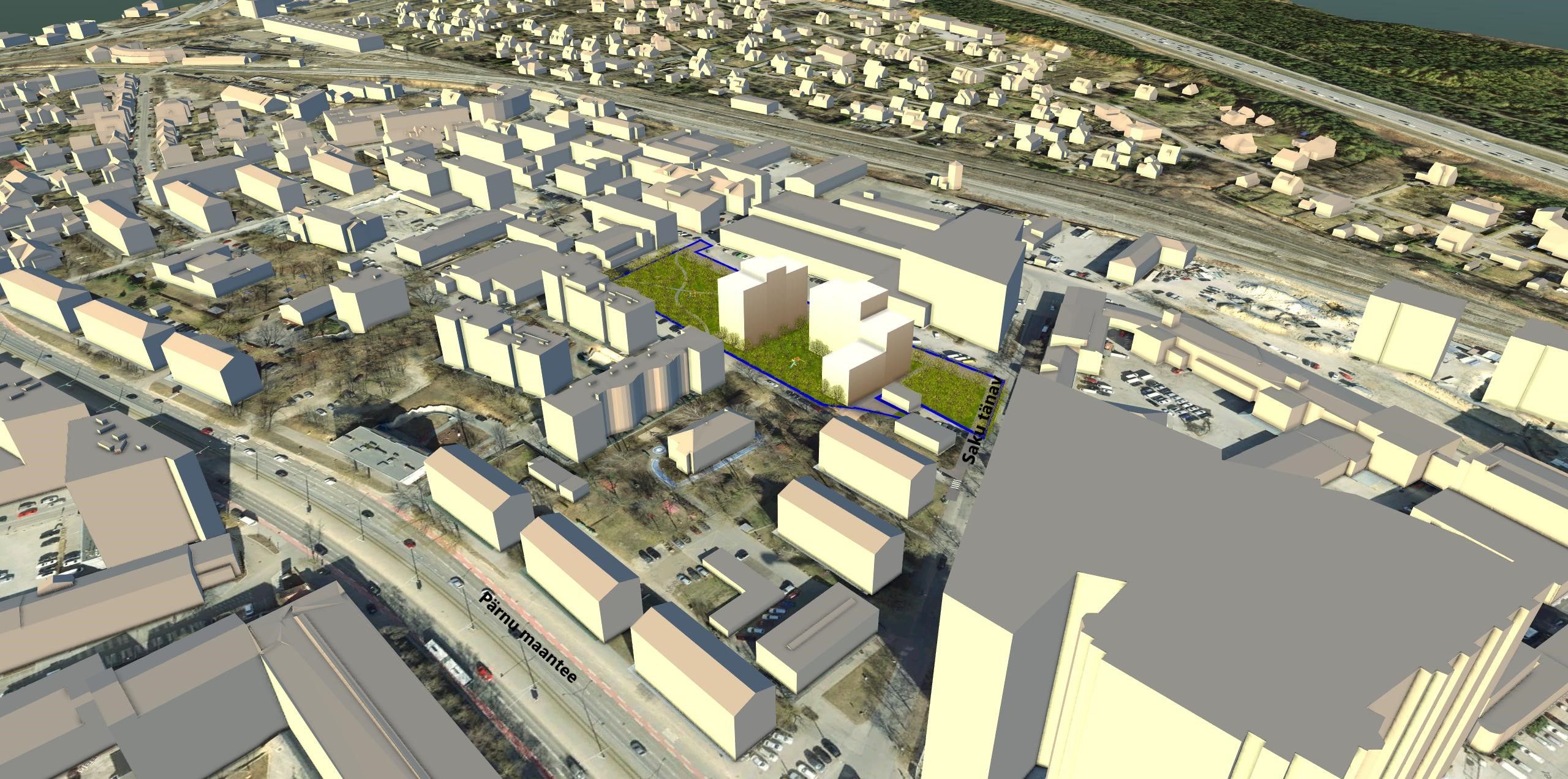 Saku tänavale planeeritakse kortereid ja uus linnapark | Tallinn